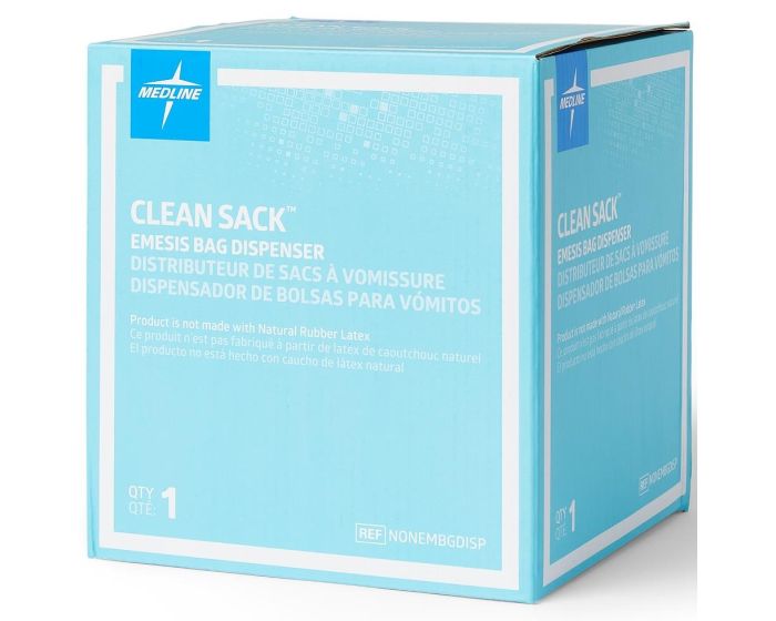Medline Emesis Sick Vomit Bag Dispenser 6Ct