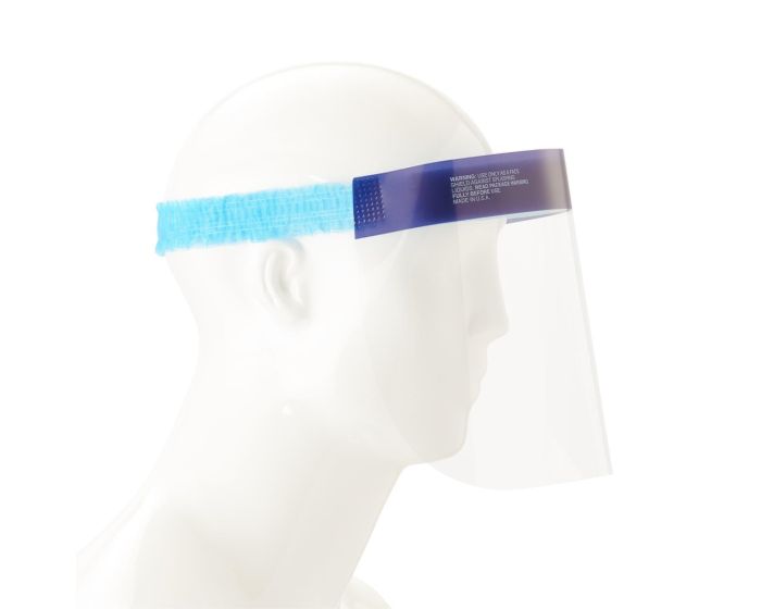 Medline Full Disposable Face Shield with Foam Top 1Ct