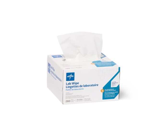 Medline Delicate Task Lab Wipes 4x8 280Ct