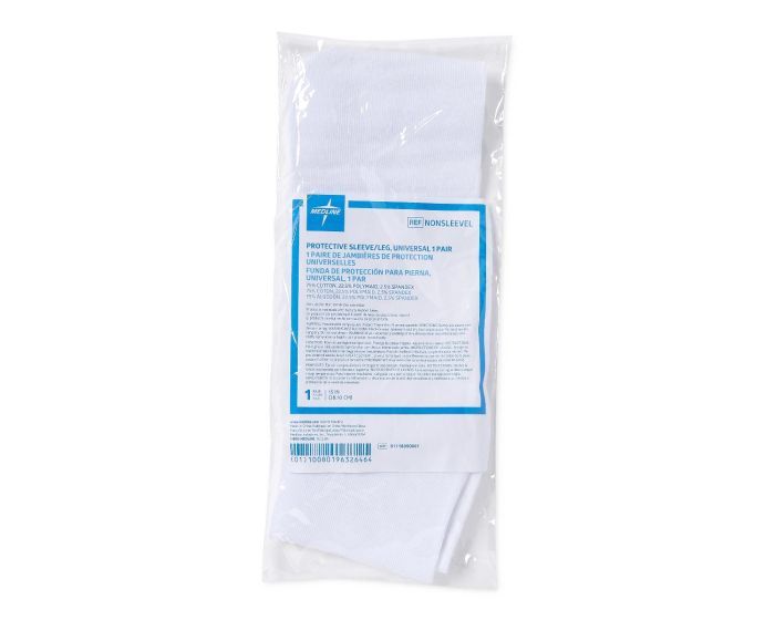 Medline Protective Leg Sleeve White 15inL 1Pair