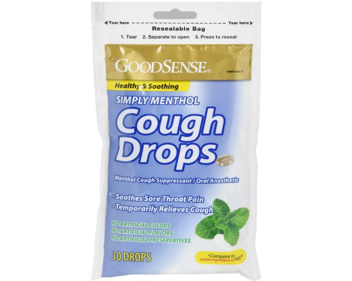 GoodSense Simply Menthol Cough Drops 30Ct