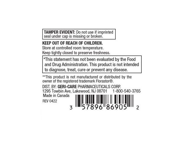 GeriCare Oral Probiotic Capsule 250mg 50Ct