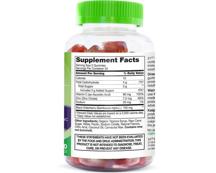 21st Century VitaJoy Elderberry Gummies 60Ct