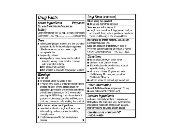 GoodSense Mucus Relief DM Tablets Extended Release 1200mg 14Ct