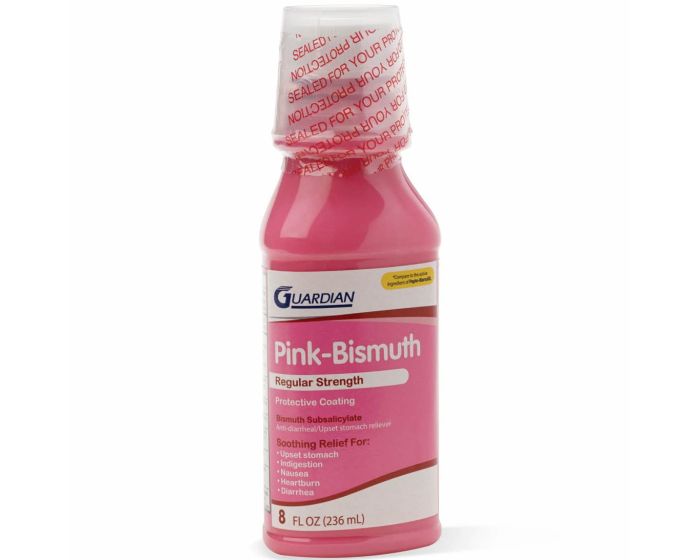 Guardian PinkBismuth Stomach Relief Liquid 8oz 1Ct