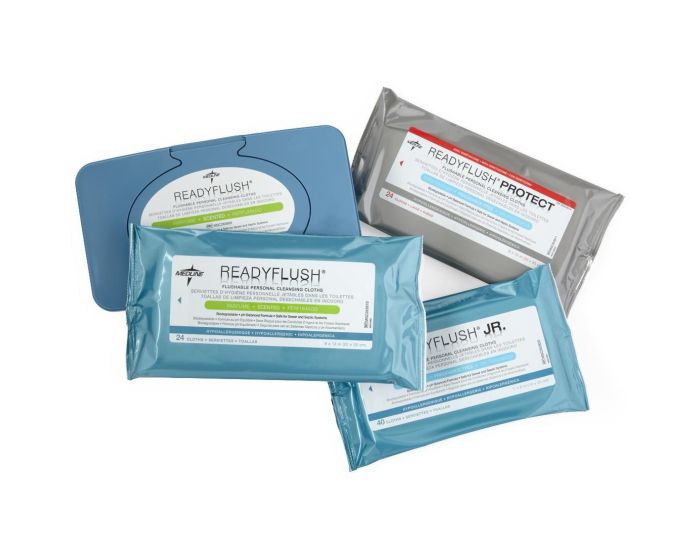 Medline ReadyFlush Biodegradable Flushable Wipe-Shop All