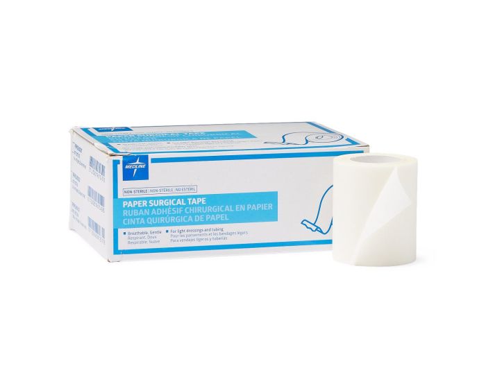 Medline Essentials Paper Medical Tape 2in x 10yd 6Ct