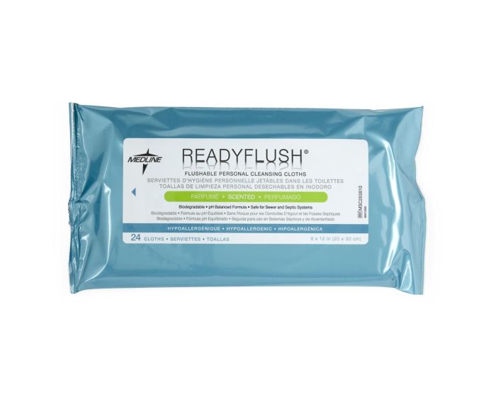 ReadyFlush Biodegradable Flushable Wipes Scented 576Ct