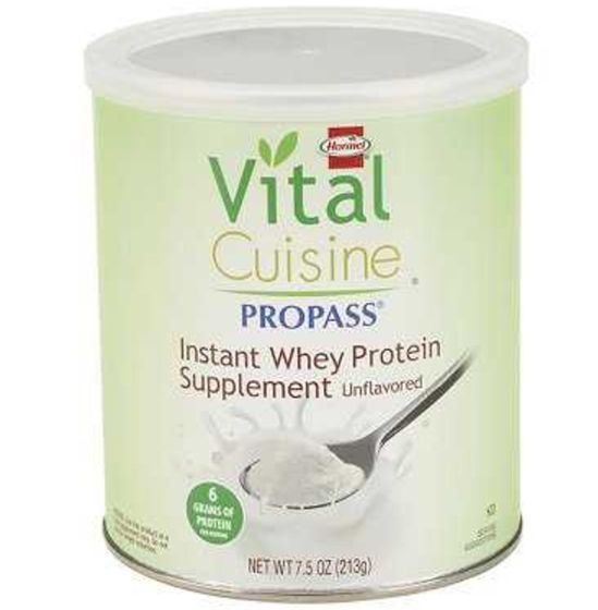 Vital Cuisine ProPass Whey Protein Unflavored Powder Supplement 7.5oz 4Ct