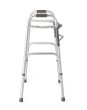 Medline 2-Button Aluminum Folding Walker 300lbs 4Ct
