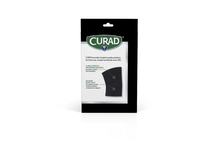 CURAD Neoprene Pull-Over Knee Support Closed Patella S 1Ct