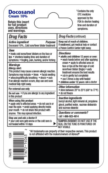 Docosanol Cream 10% 2g 1Ct