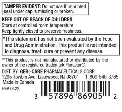 GeriCare Oral Probiotic Capsule 250mg 50Ct