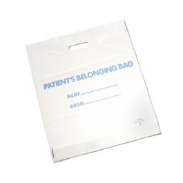 Medline Plastic Patient Bag w Handle 16x18 White 250Ct