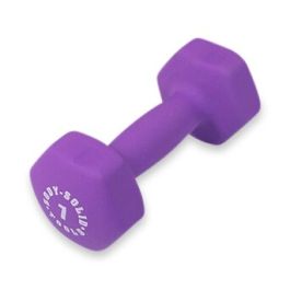 Body-Solid Tools Neoprene Dumbbell Dark Purple 7lb 1Ct