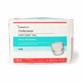 SURE CARE Plus Disposable Underwear Heavy Absorb L 72Ct