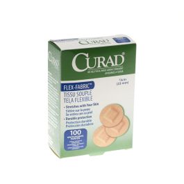 CURAD Flex-Fabric Adhesive Bandages 7/8in Spot 1200Ct