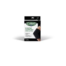Curad Elastic Pull-Over Elbow Support Left/Right S/M Black 1Ct