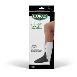 CURAD Universal Air Stirrup Ankle Splints 4Ct