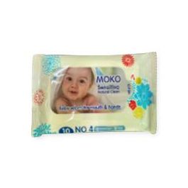 MOKO Baby Hand & Face Wipes 10Ct
