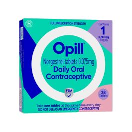 Opill Daily Oral Contraceptive Pill 0.075mg Norgestrel 28Ct