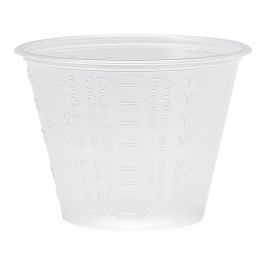 Medline Plastic Graduated oz./mL/TB/cc Medicine Cup 1oz 5000Ct