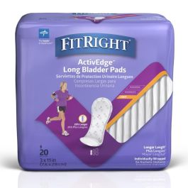 FitRight ActivEdge Long Bladder Pad 3x11 Light 180Ct