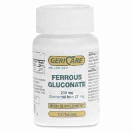 GeriCare Ferrous Gluconate Tablets 240mg 100Ct
