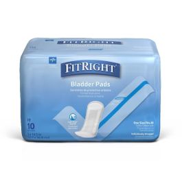 FitRight Bladder Control Pads Unisex Maximum Absorbency 5in x 14.5in 10Ct