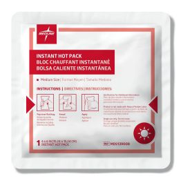 Medline Instant Hot Pack Medium 6x6 24Ct