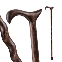 Brazos Twisted Wood Walking Stick 34in 1Ct