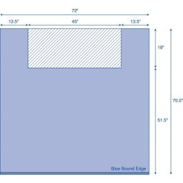 Resistat Adaptable Foot Drape with Poly Soaker, 70.5x70in, Pack of 12