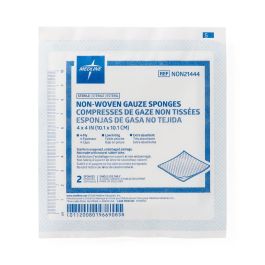 Medline Sterile Nonwoven Gauze Sponges 2s 4ply 4x4 2Ct