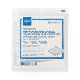 Medline Sterile Nonwoven Gauze Sponges 2s 6ply 4x4 2Ct
