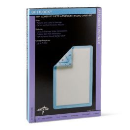 Medline OptiLock Absorbent Polymer Dressing 8x12 10Ct