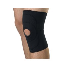 Medline Open Patella Knee Support M Black 1Ct