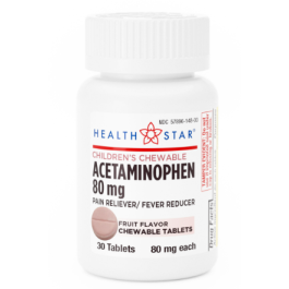 Acetaminophen 80mg Chewing Tablets 30Ct