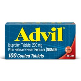 Advil Ibuprofen Pain Reliever Tablet 200mg 100Ct