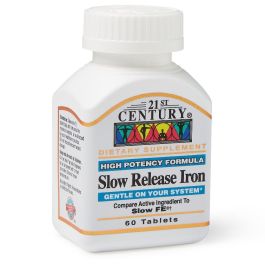 21st Century Extended Release Iron Tablet 45mg 60Ct