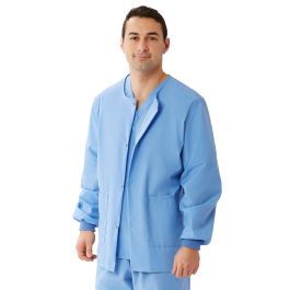 AngelStat Unisex Snap-Front Warm-Up Scrub Jacket - Shop All