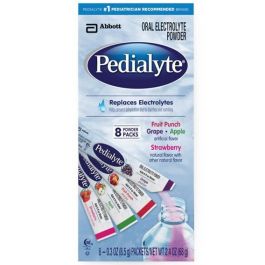 Pedialyte Electrolyte Powder Packets Fruit & Berries 0.3oz 8Ct