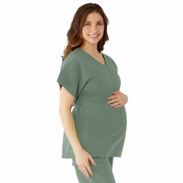 Charlotte ave Women's Maternity Scrub Top Olive Size XL
