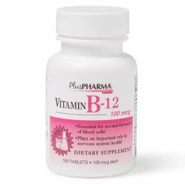PlusPharma Vitamin B-12 Tablet 100mcg 100Ct