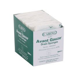 Medline Sterile Nonwoven Drain Sponge 6ply 2x2 70Ct