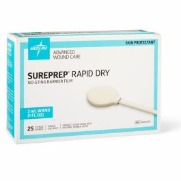 Medline SurePrep Rapid Dry Barrier Film 3mL Wand 100Ct