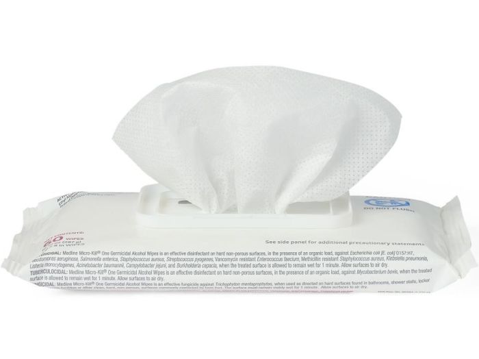 Micro-Kill One Disinfecting Wipes, 7x8, Flat Pack, 60 Count per Pack ...