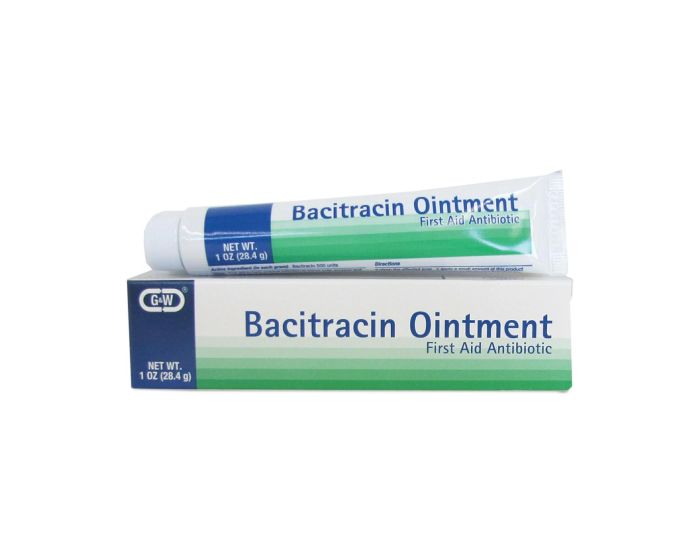 Bacitracin Ointment, 500 units/gram, 1-oz. Tube