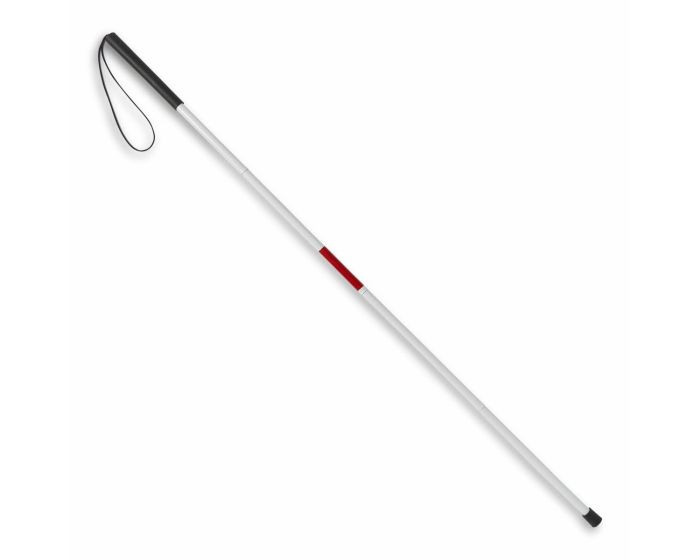 Medline White Cane for Blind/Vision Impaired 1ct