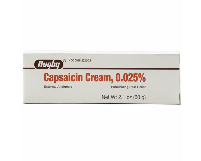 Capsaicin Analgesic Pain Relief Cream 2.1oz Tube 1Ct