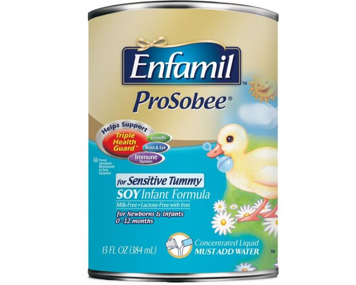 Enfamil ProSobee Sensitive Tummy Infant Formula 13oz 12Ct